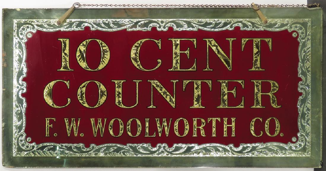 10 Cent Counter F.W. Woolworth Co. Sign