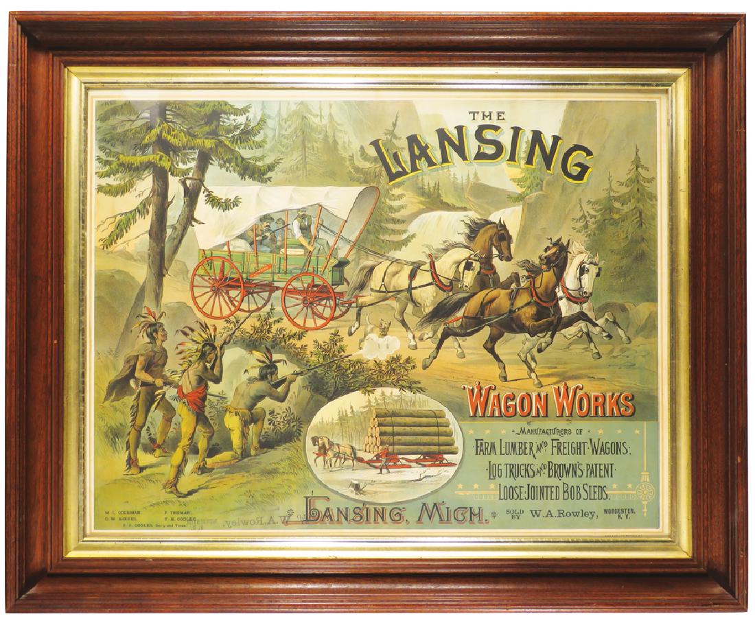 Lansing Wagon Sign - Mar 31, 2017 | Showtime Auction Services in MI