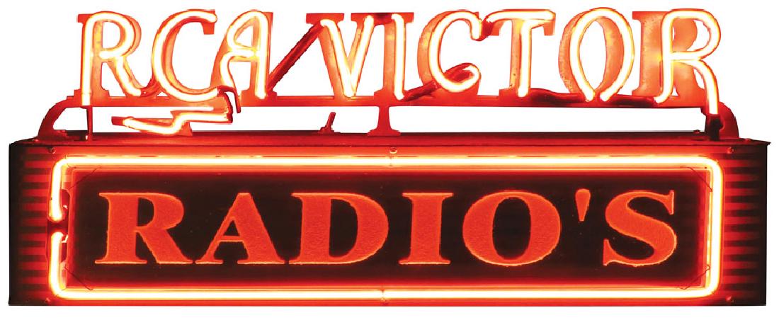 Rca Victor Radio Neon Sign