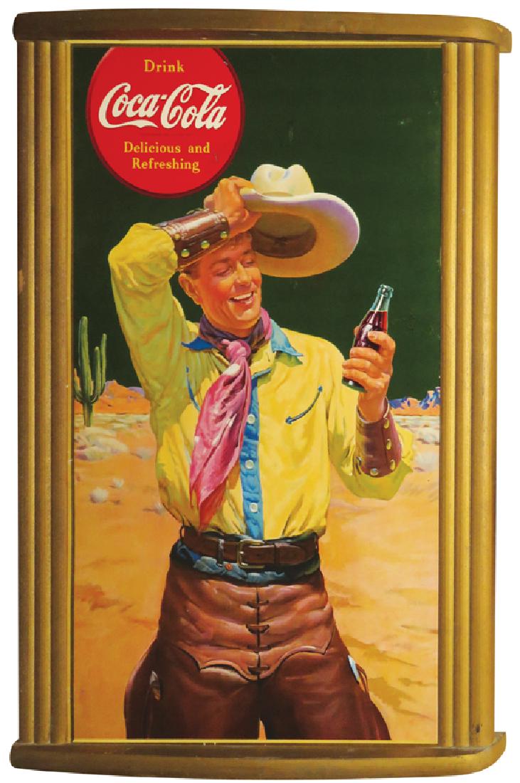 Coca Cola Cardboard Sign in Original Frame - Apr 01, 2017 | Showtime ...