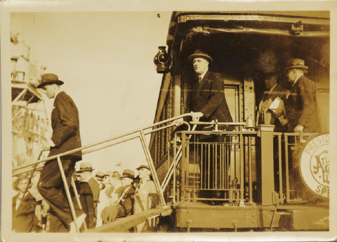 Original Photo of President Roosevelt on Train