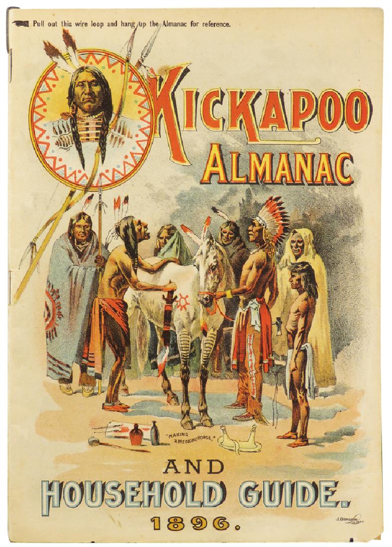 1896 Kickapoo Indian Almanac and Household Guide