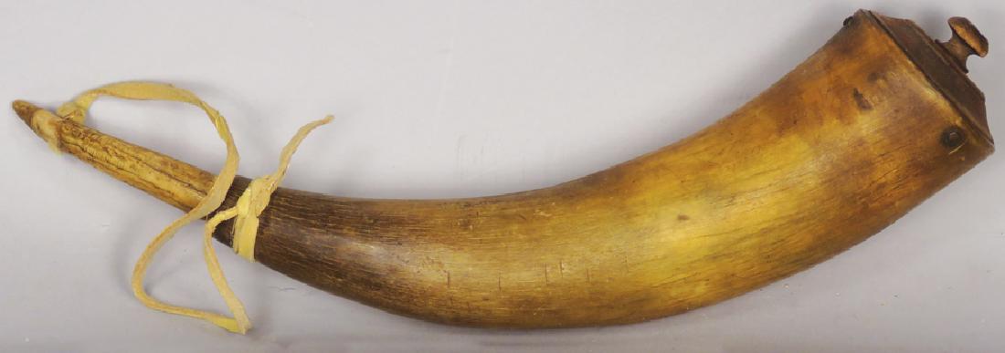 Antique Black Powder Horn