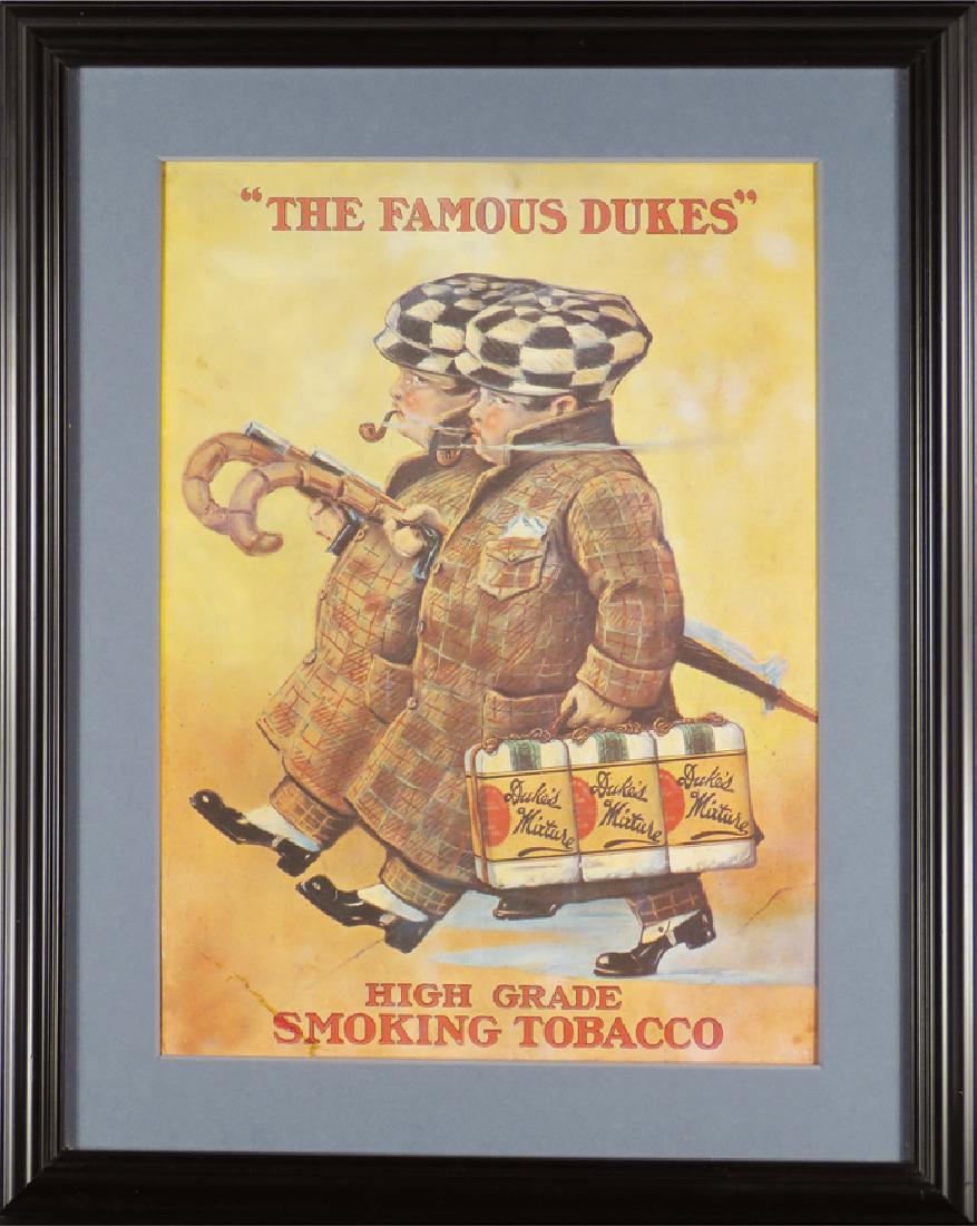 "The Famous Dukes" Cardboard Sign