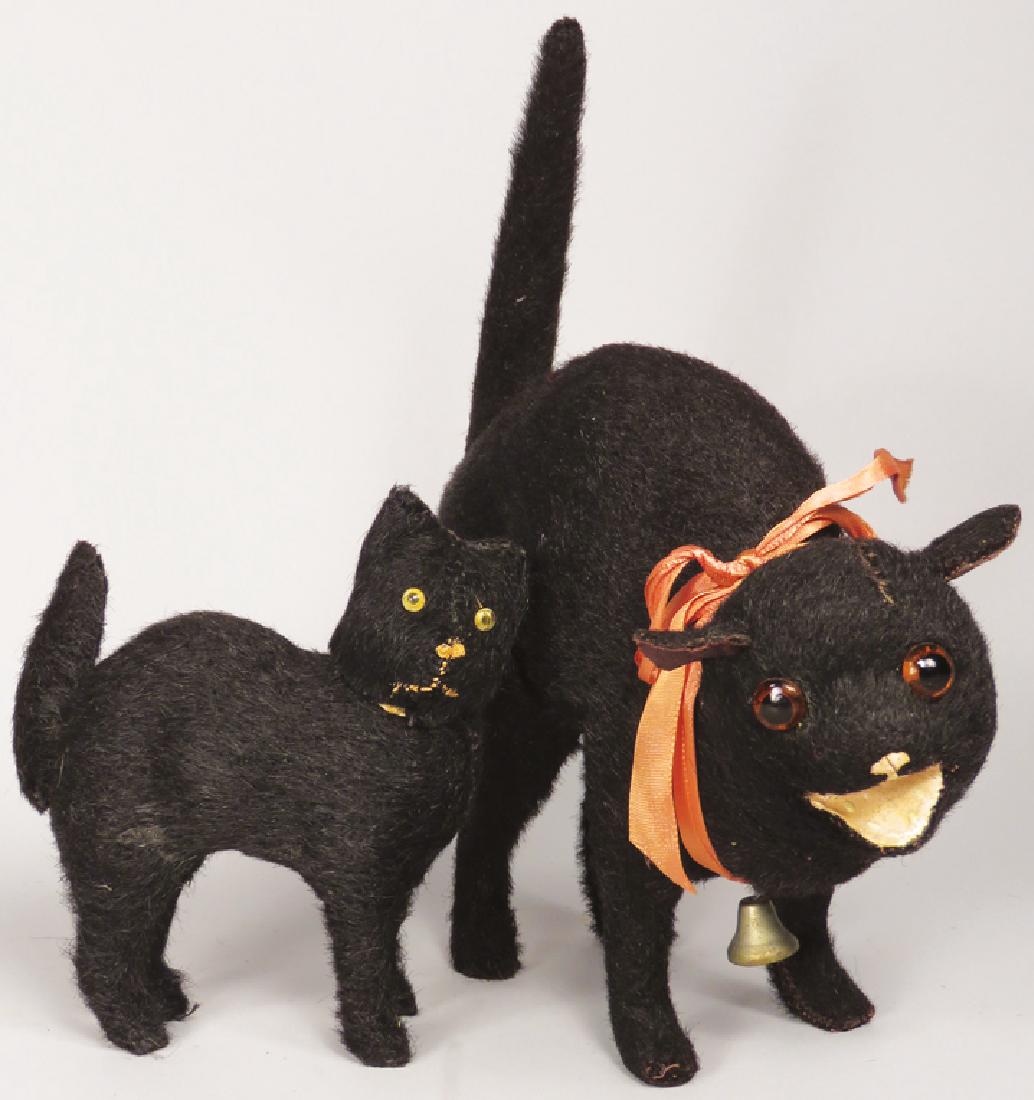 Vintage Halloween Black Cat Candy Containers