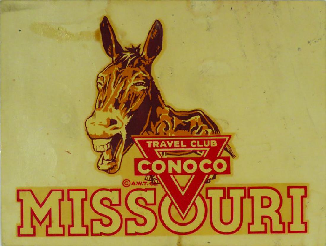 Conoco Travel Club Missouri Decal