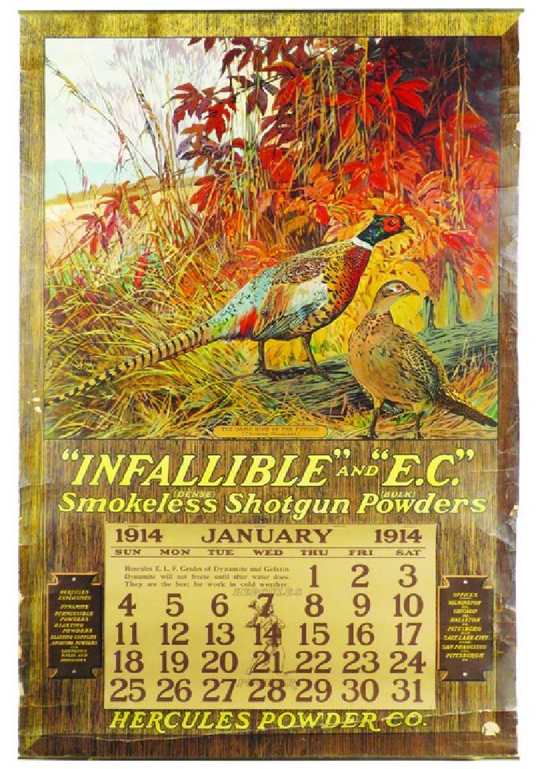 Rare 1914 Hercules Powder Co. Calendar