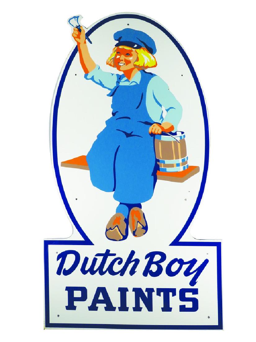 Large Dutch Boy Paints Porcelain Sign
