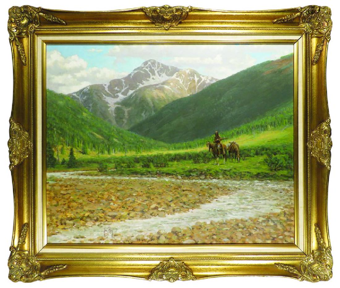 Oil on Canvas Painting by Jim Rey Western Artist