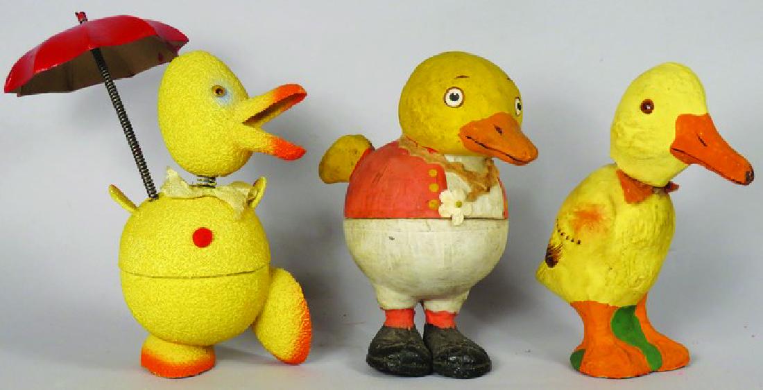 Three Vintage German Easter Candy Containers