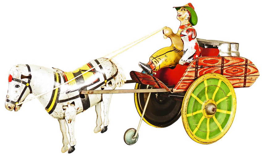 Louis Marx "hee Haw" Balky Mule Tin Wind Up Toy