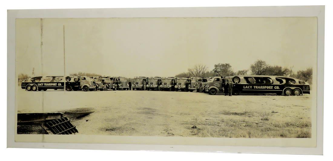 Early Photograph of Lacy Transport Co. Fleet