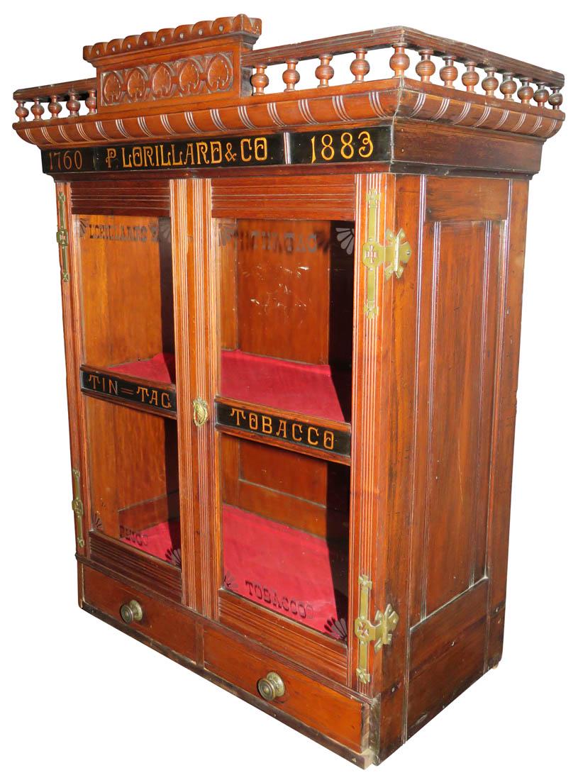 P. Lorillard & Co. Tobacco Cabinet - May 11, 2019 | Showtime Auction ...