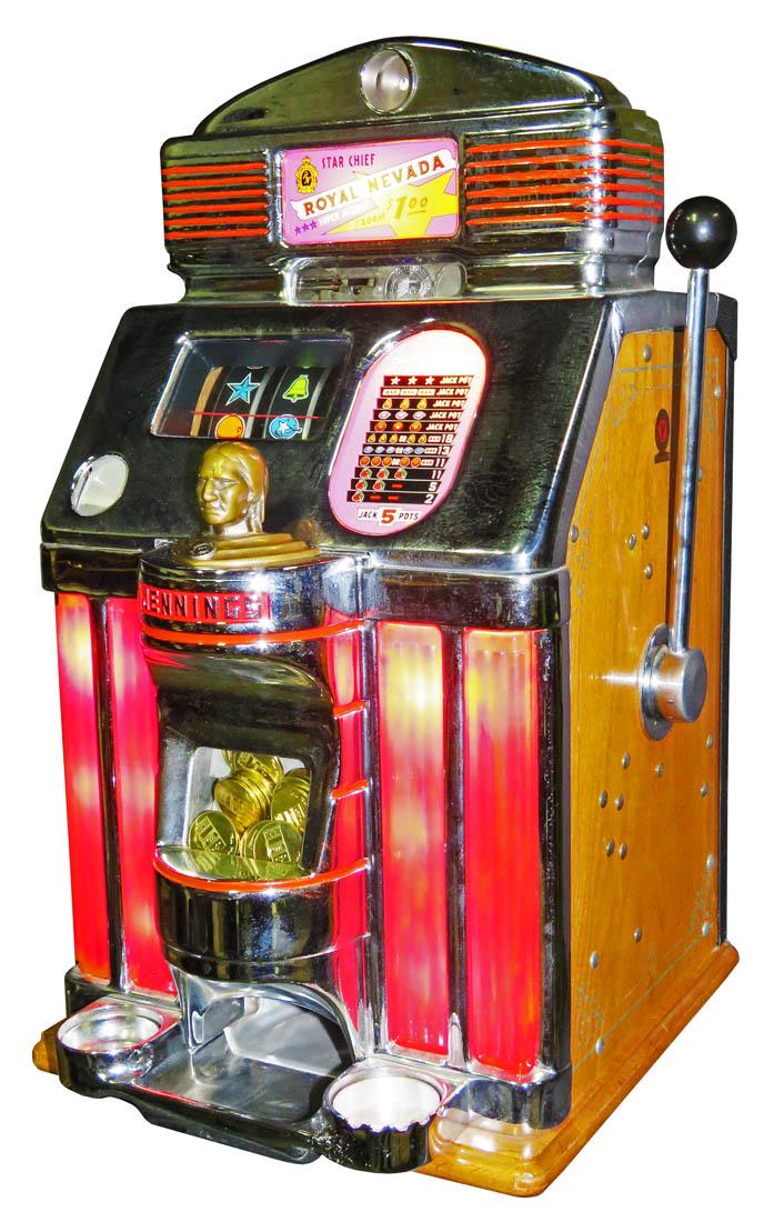 Rare Jennings Dollar Slot Machine From Nevada Club