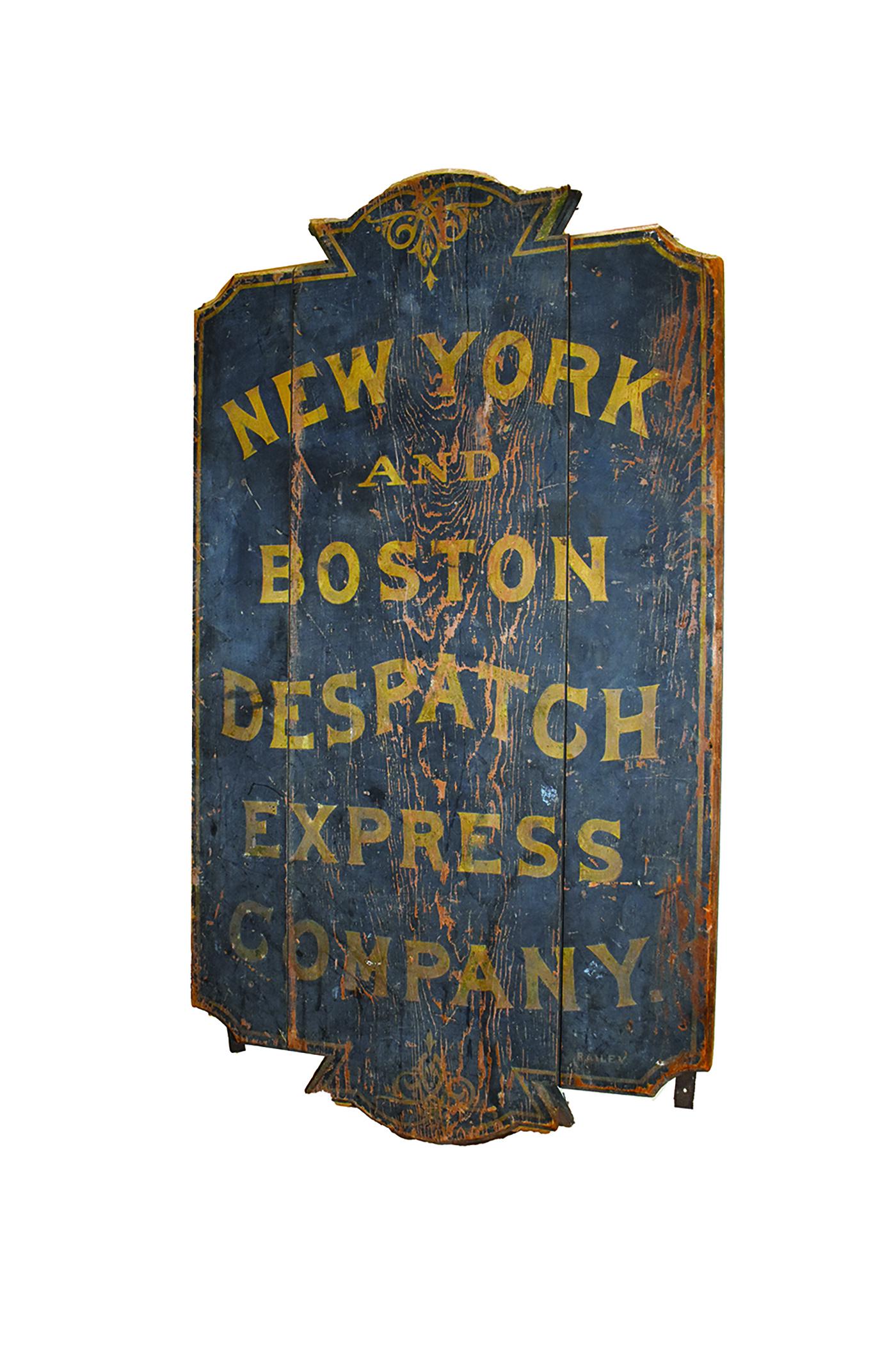 New York and Boston Dispatch Express Wood Sign - Sep 18, 2020 ...