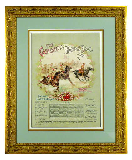 1899 Calendar For Capewell Horse Nail Company