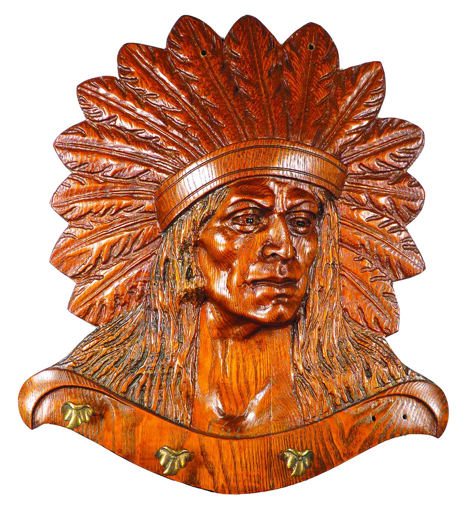 Antique Hand Carved Oak Native Indian Motif Pipe Rack - Sep 18, 2020 ...