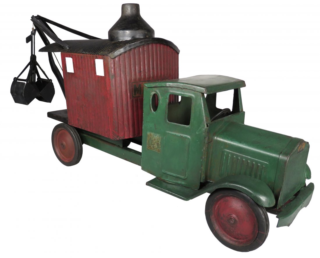 For Auction: Steelcraft Pressed Steel Toy Clamshell Bucket Truck (#1244 ...