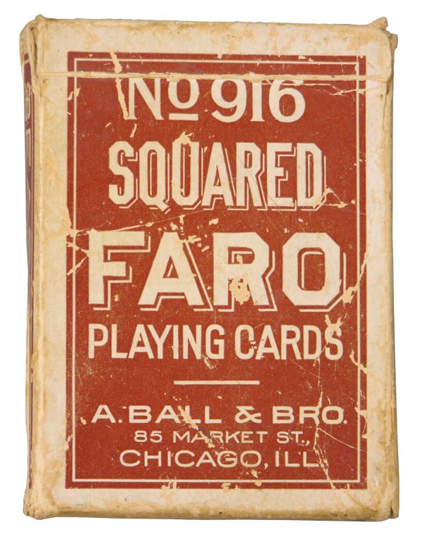 579: A. Ball & Bro. Deck of Squared Faro Cards