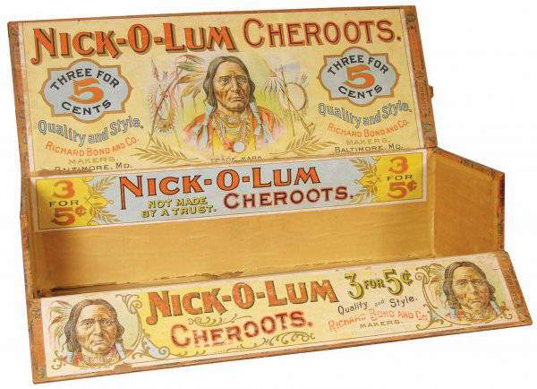 Nick O Lum Cheroots Cigar Store Display Box