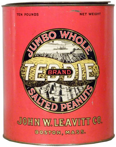 Teddie Brand Salted Peanuts Ten Pound Tin