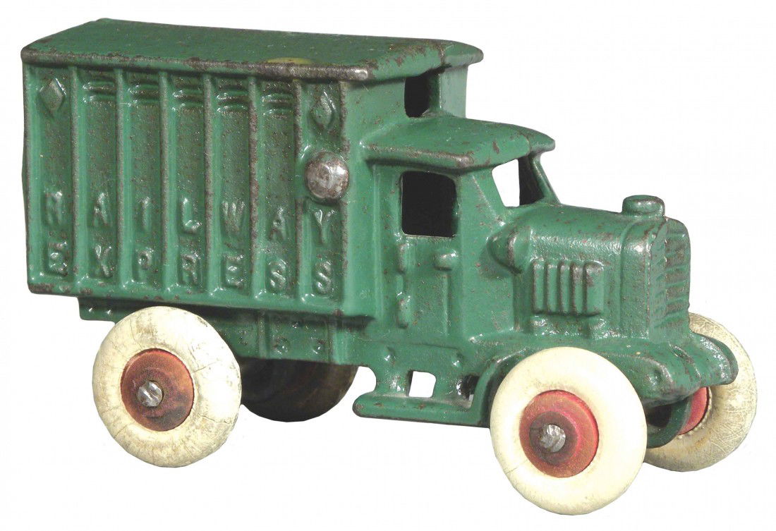 Cast Iron Railway Express Toy Truck Toy