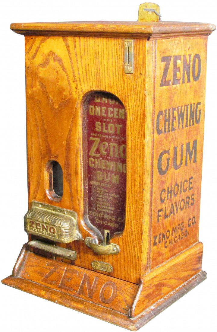1871: Zeno Chewing Gum Dispenser