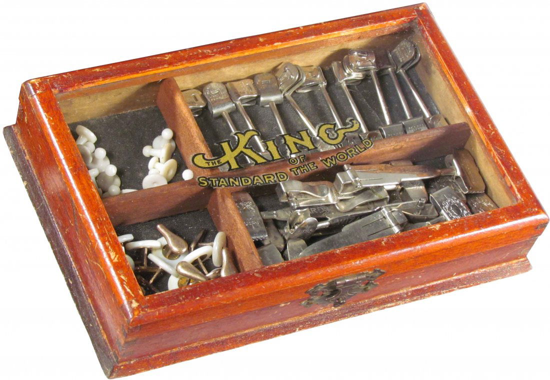 "The King" Collar Button Store Display Case - Apr 13, 2013 | Showtime Auction Services in MI