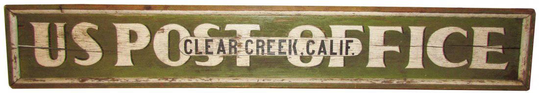 U.s. Post Office Wood Sign