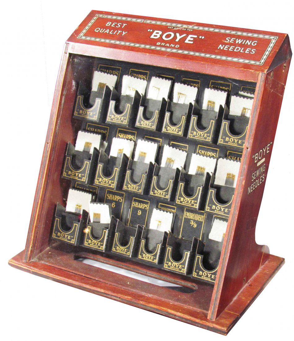 Boye Sewing Needles Wood Store Display