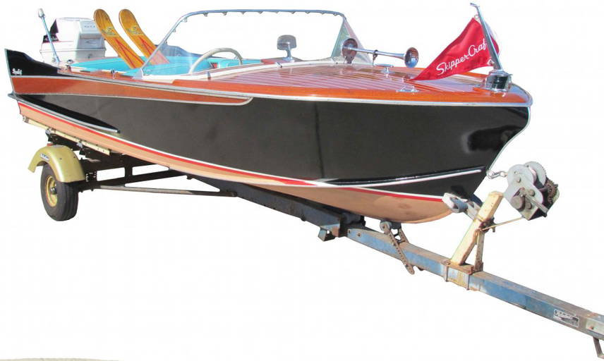 1958 Skipper Craft, Wood, Skiff Boat