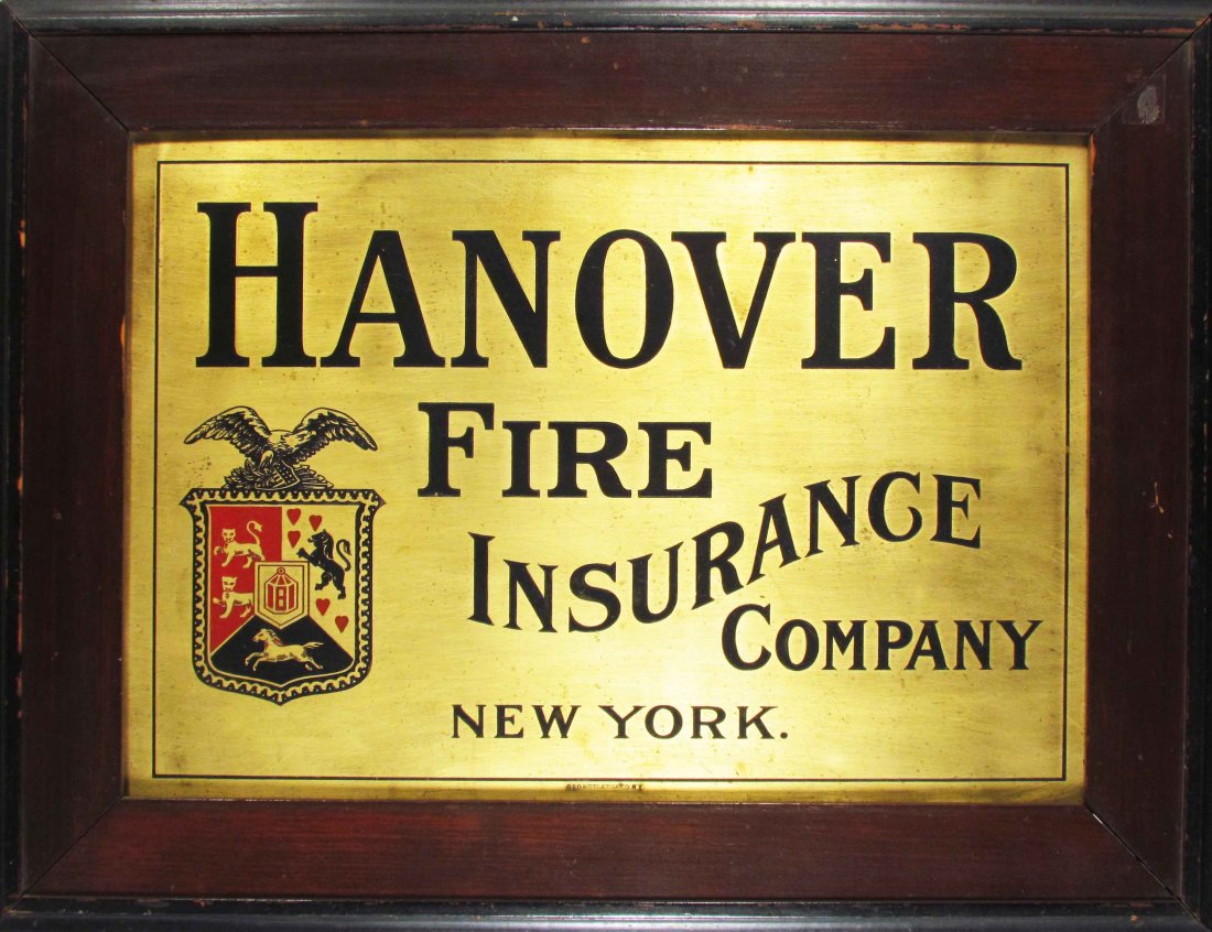 Hanover Fire Insurance Company Brass Sign - Apr 14, 2013 | Showtime ...