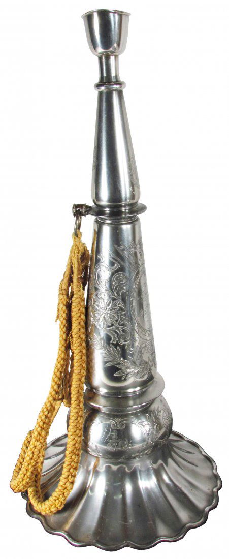 Silver Plated Presentation Fire Trumpet