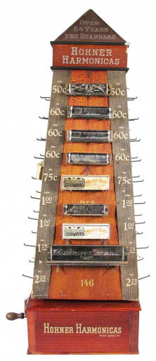 Hohner Harmonica Store Display & Trade Sign