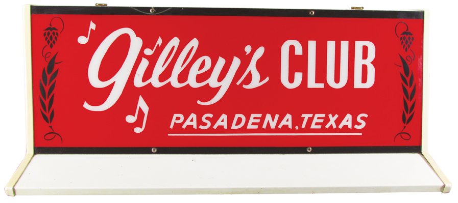 Gilley's Club Pasadena Texas Light Up Hanging Sign