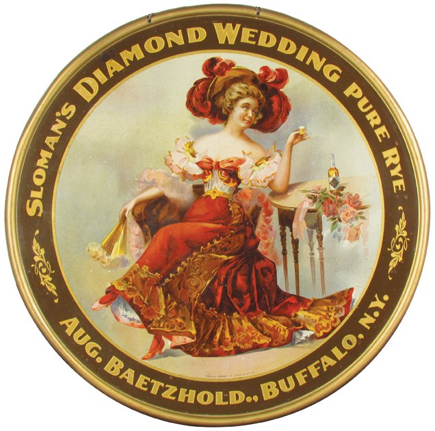 Diamond Wedding Pure Rye Tin Sign