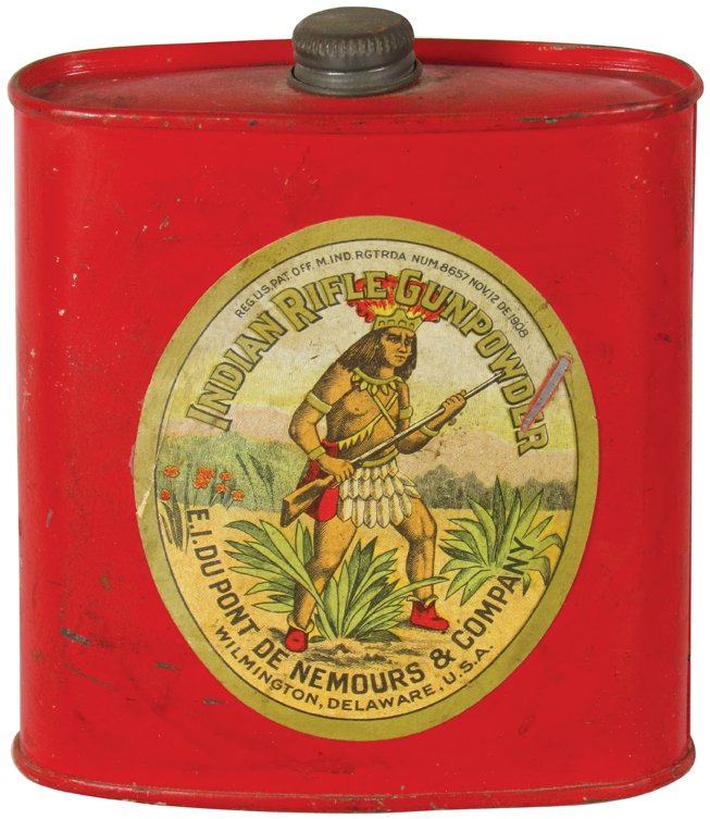 Indian Rifle Gunpowder Tin