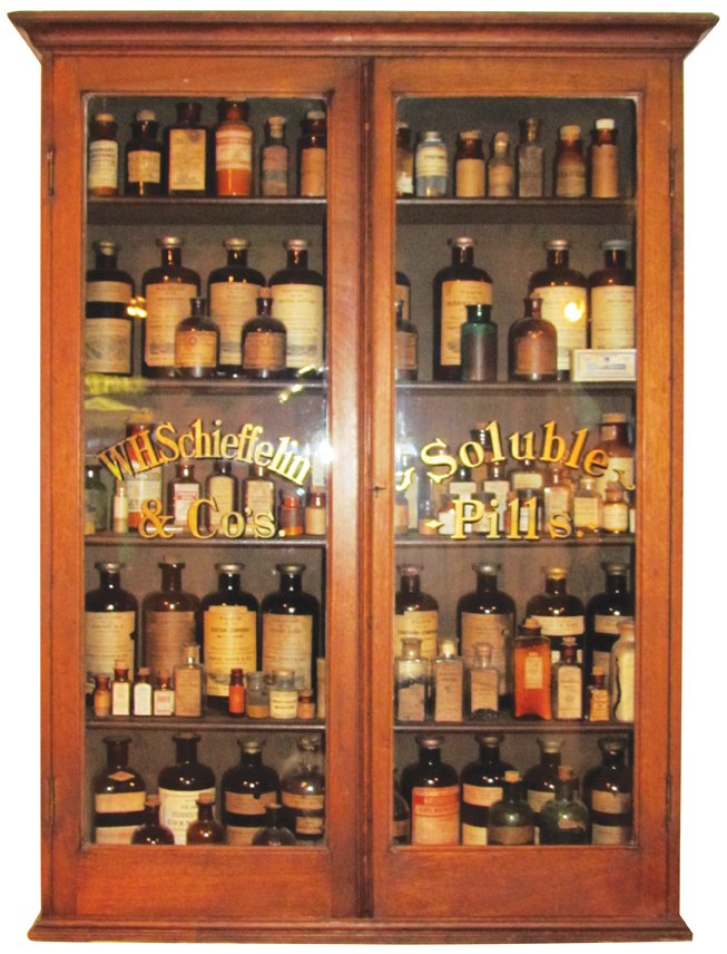 Drug Store Wall Hanging Display Case