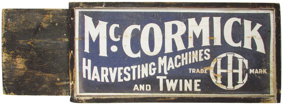 Mccormick Harvesting Machines Sand Sign
