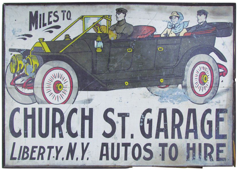 Extremely Rare Ithaca Sign Works Tin Sign
