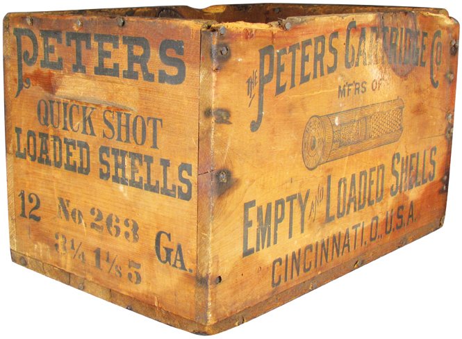 Peters Cartridge Co. Wood Shell Box Crate - Apr 11, 2015 | Showtime ...
