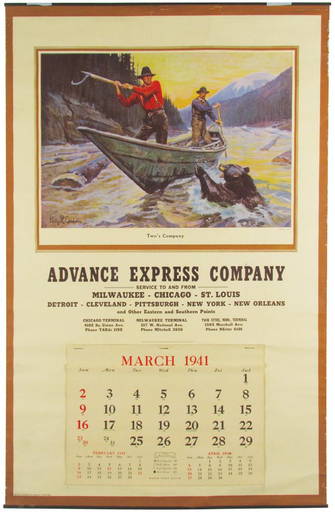 1941 Calendar Phillip R Goodwin Artist
