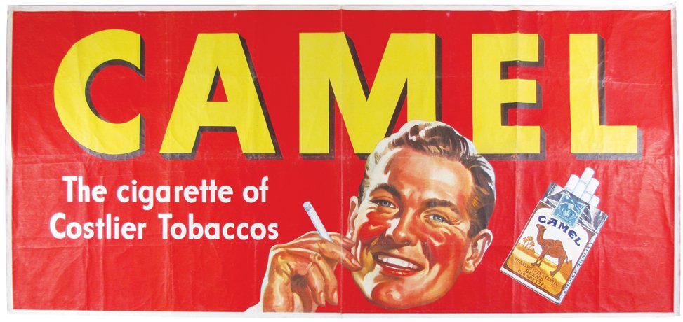 1941 Camel Cigarettes Cloth Banner