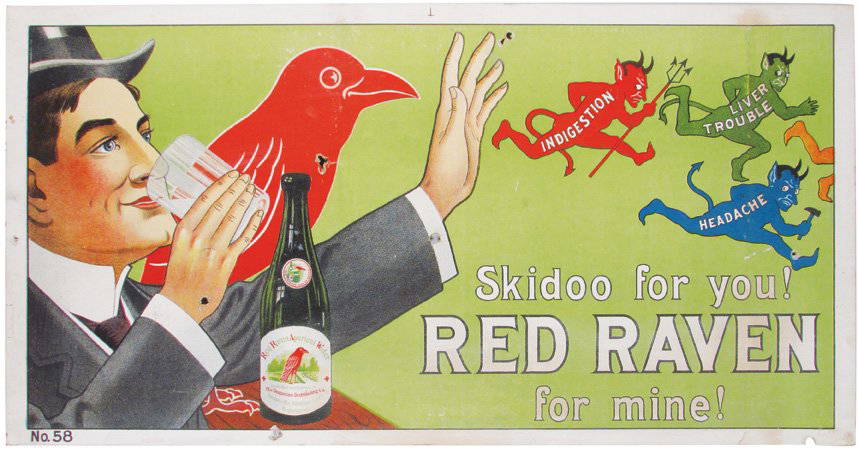 Red Raven Trolley Car Sign - Apr 12, 2015 | Showtime Auction Services in MI