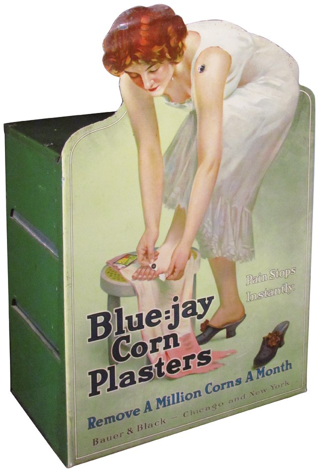 Blu=jay Corn Plasters Tin Store Display
