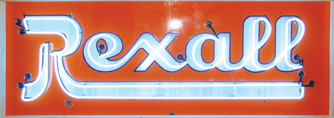 Rexall Drug Store Flange Sign