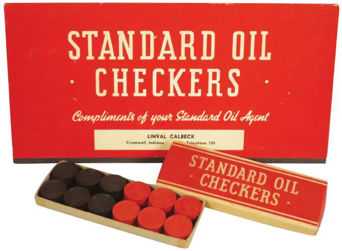 Standard Oil Checkers And Checker Board
