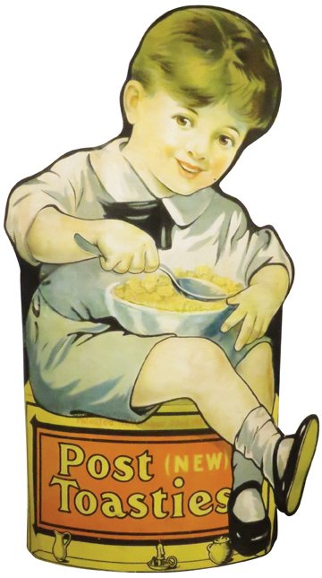 Post Toasties Die Cut Cardboard Store Display