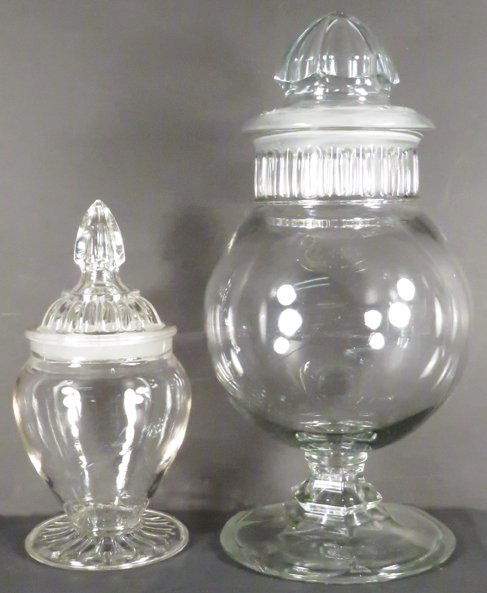Two Early Candy Jars