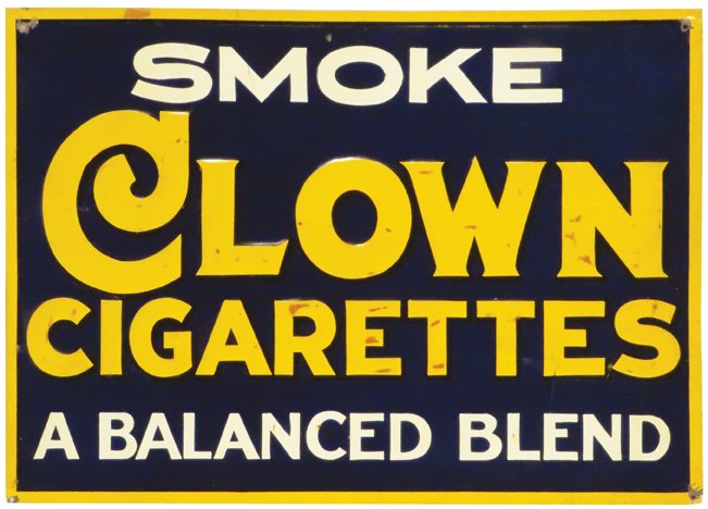 Clown Cigarette Advertising Signs